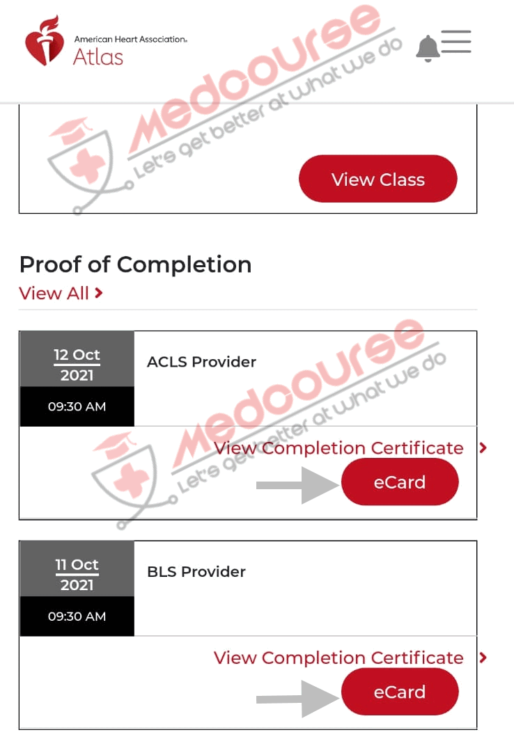 How to download AHA Certificates (BLS ACLS PALS) from ATLAS Simplified ...